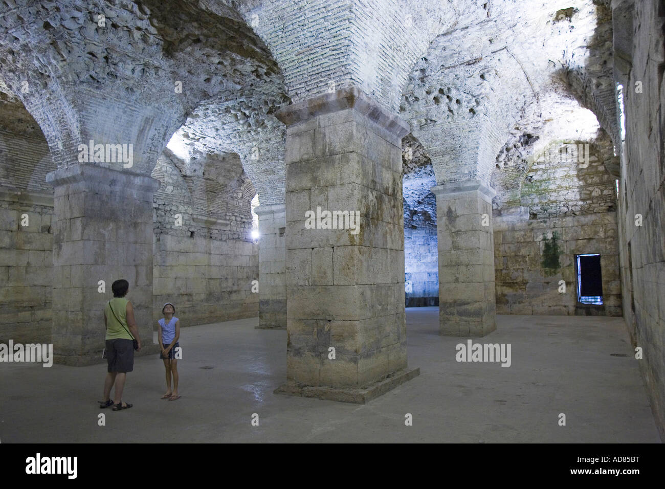 basement in the diocletian palace Stock Photo - Alamy