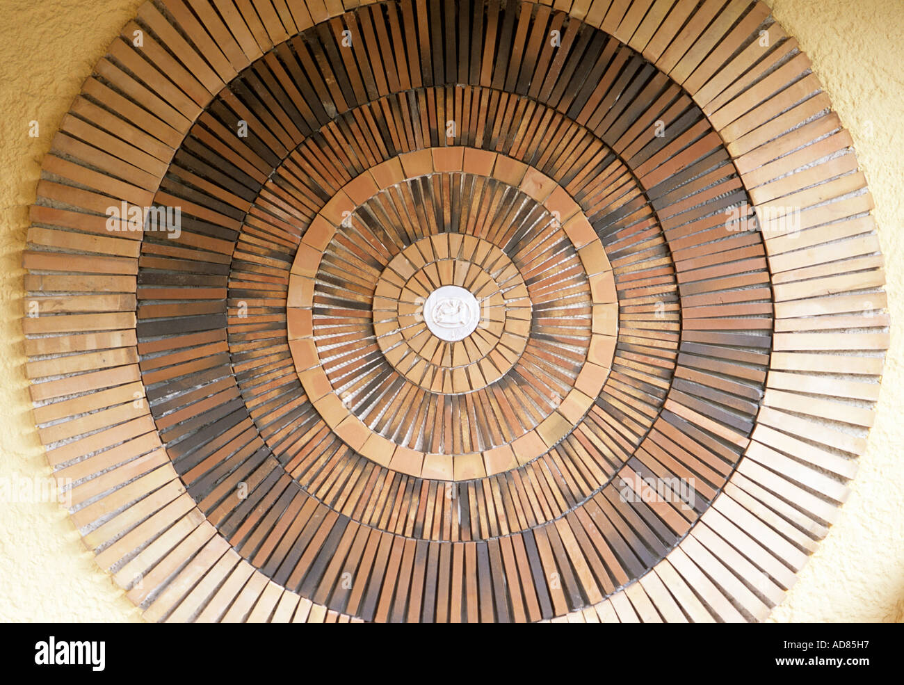 Circular architectural detail at the Byblos Hotel in St Tropez Stock ...