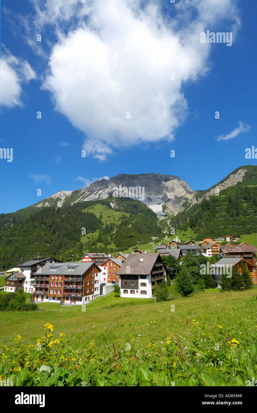 The mountain village of Malbun during summer Stock Photo - Alamy