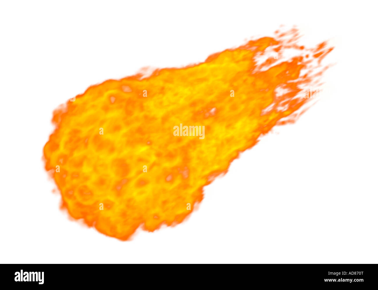 Illustration of a Fireball Flying bolt of blazing fire Isolated ...