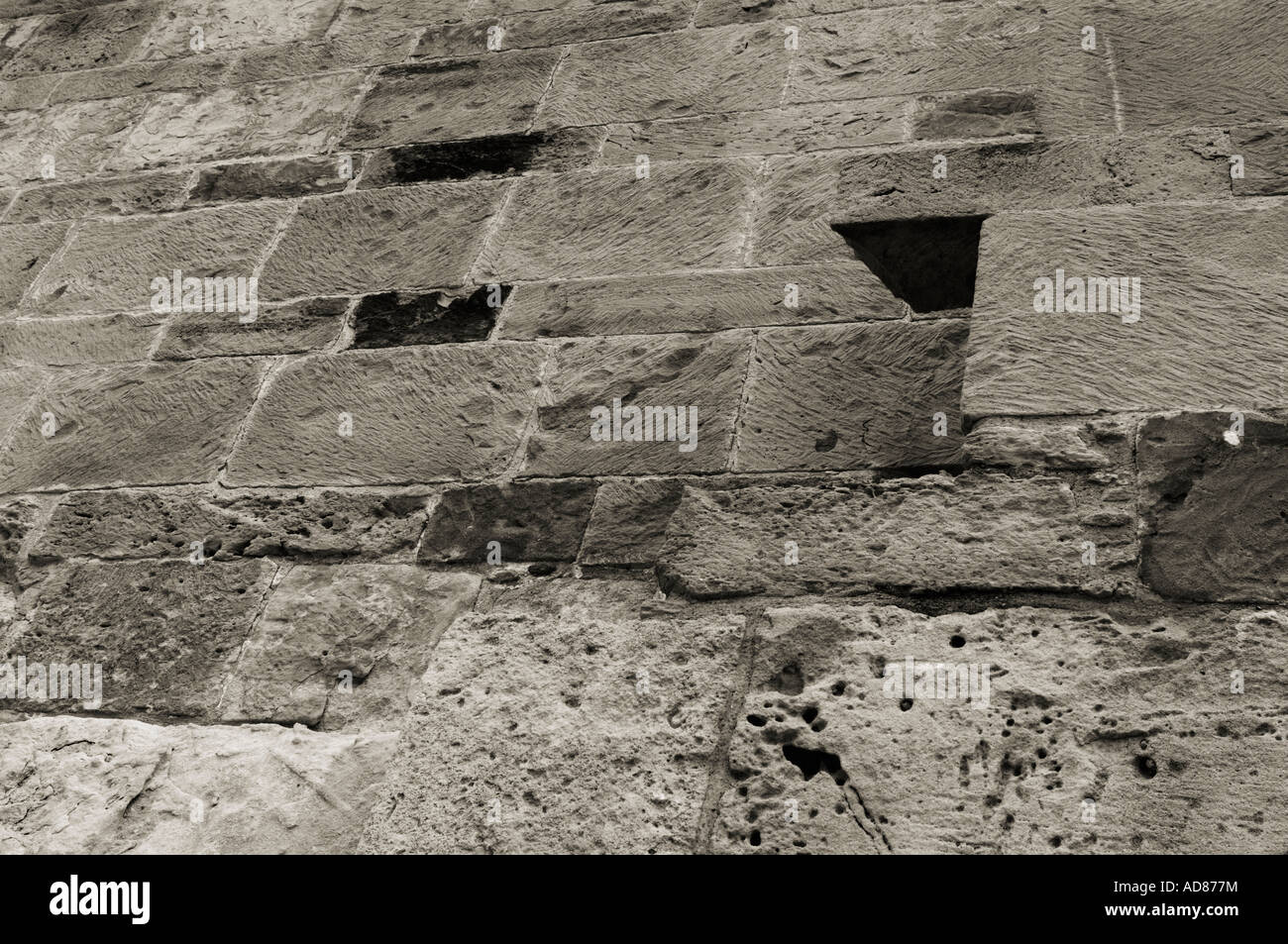 Ancient stone wall texture sandstone background Stock Photo - Alamy