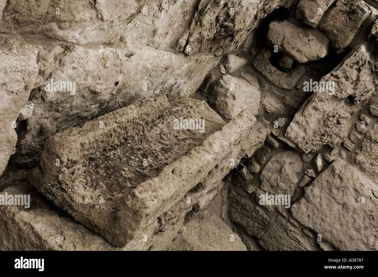 Remains of an ancient water channel gutter stone water canal Stock ...