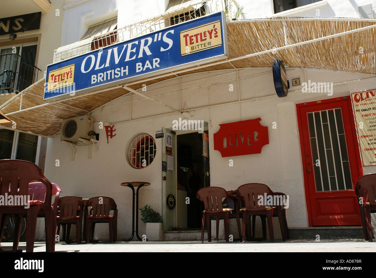 British cafe benidorm spain hi-res stock photography and images - Alamy