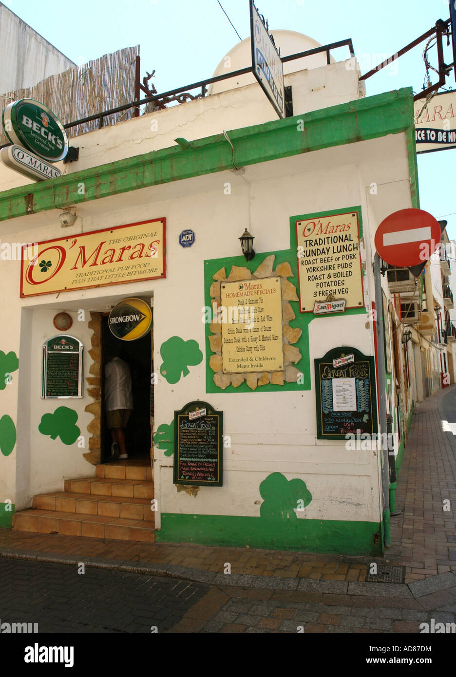 British cafe benidorm spain hi-res stock photography and images - Alamy