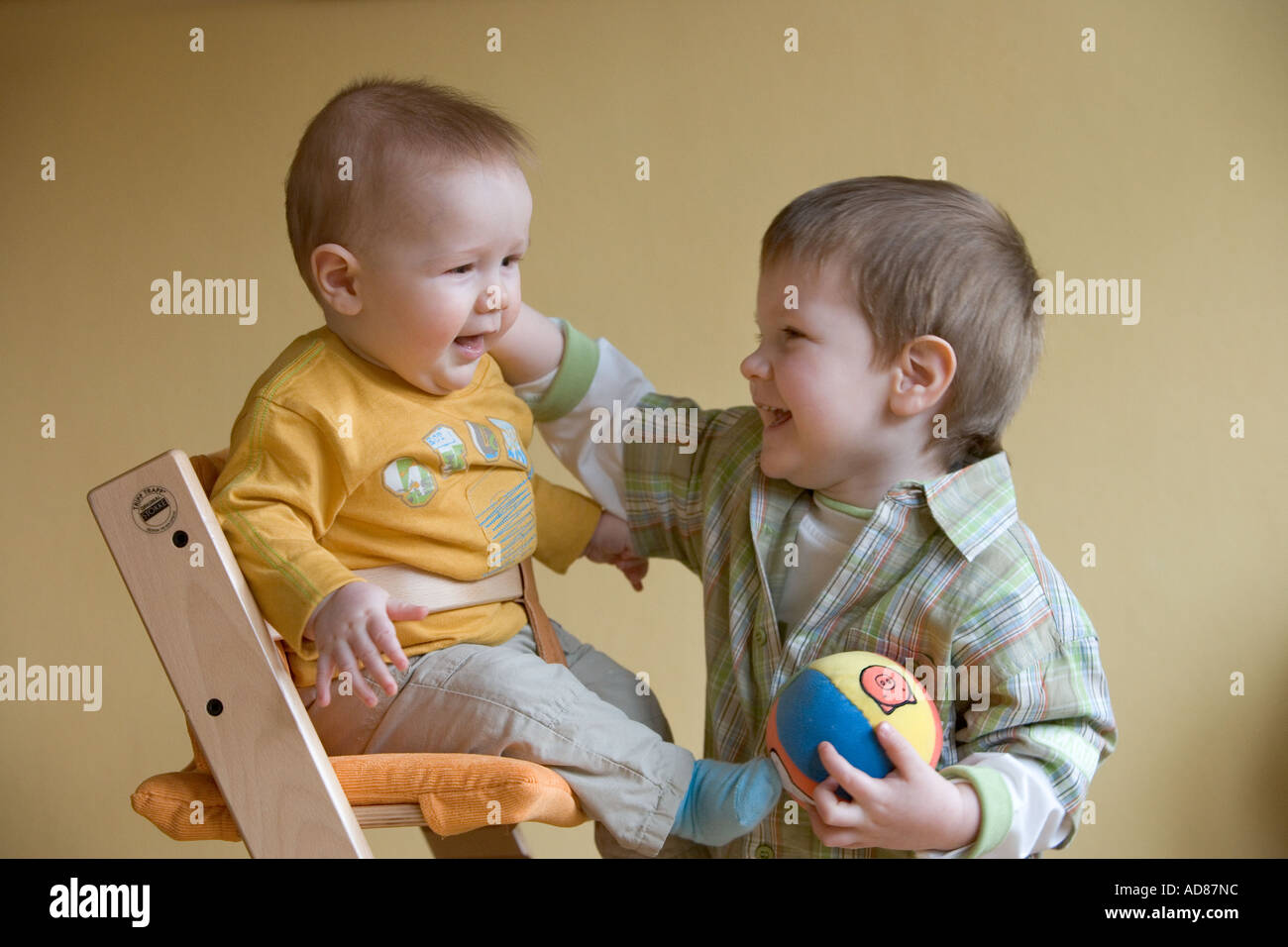 Two little brothers Stock Photo - Alamy