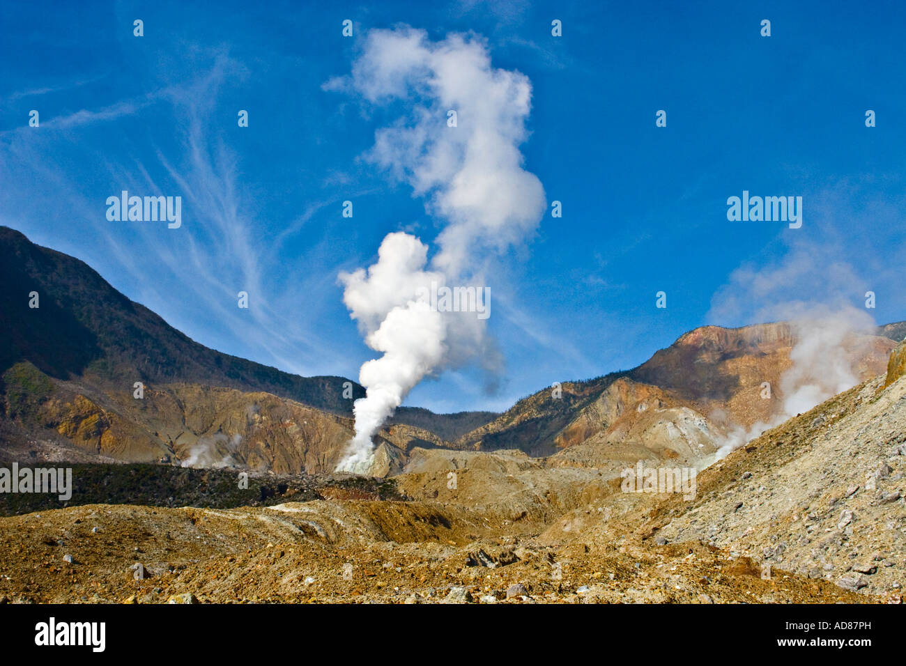 Papandayan volcano, Java, Indonesia, Asia Stock Photo - Alamy