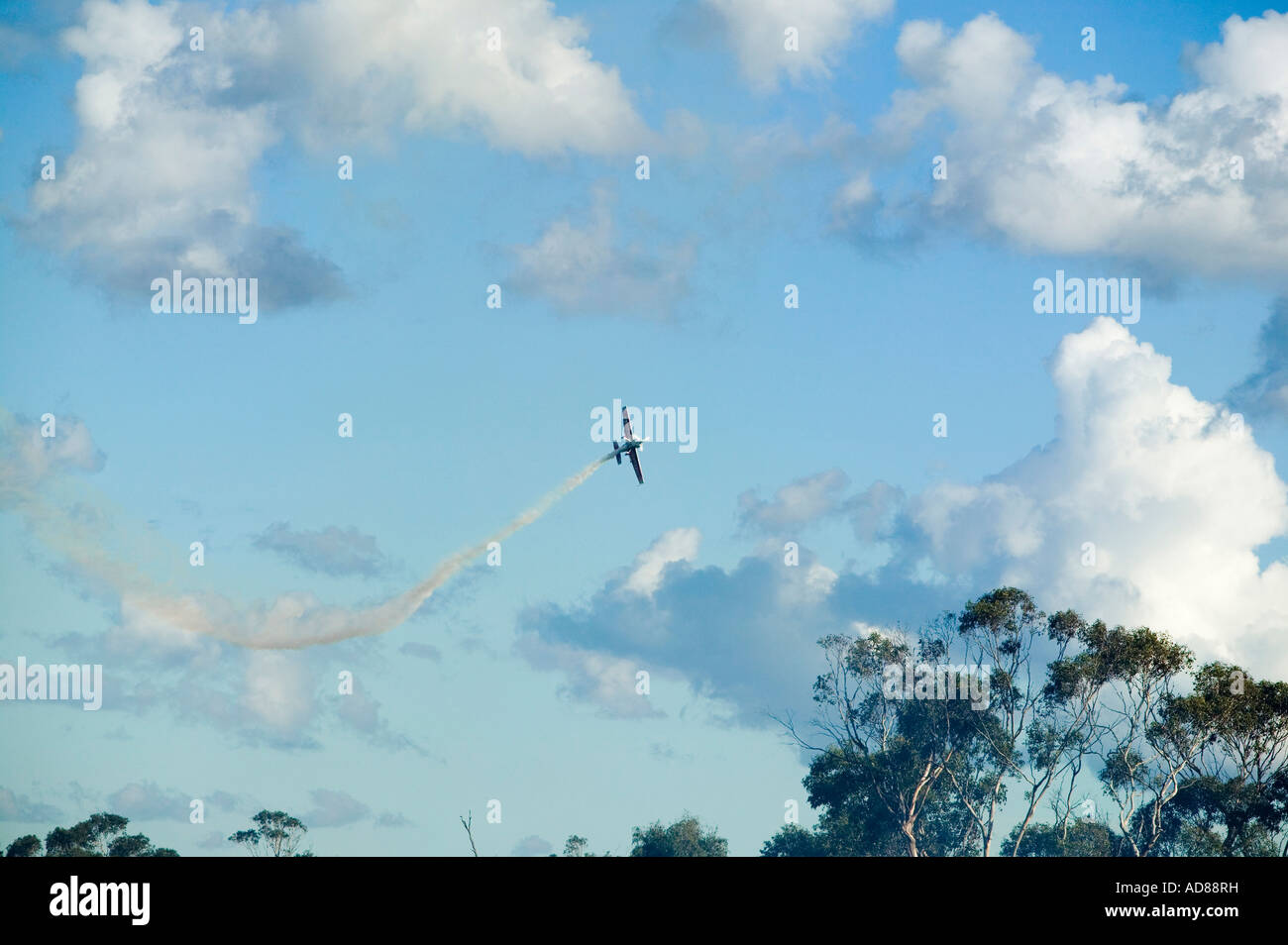 colourful acrobatic aeroplane in the sky Stock Photo - Alamy