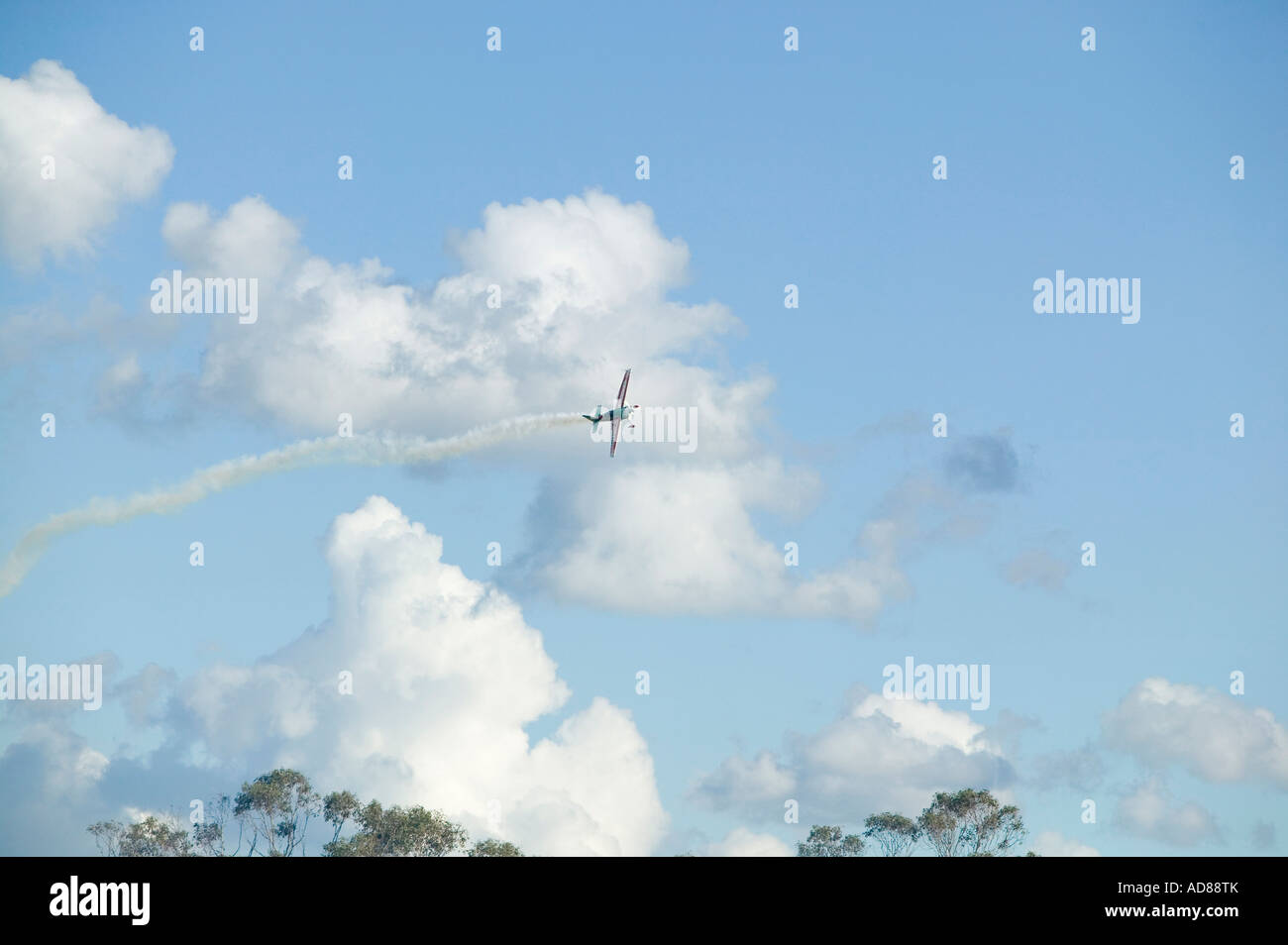 colourful acrobatic aeroplane in the sky Stock Photo - Alamy