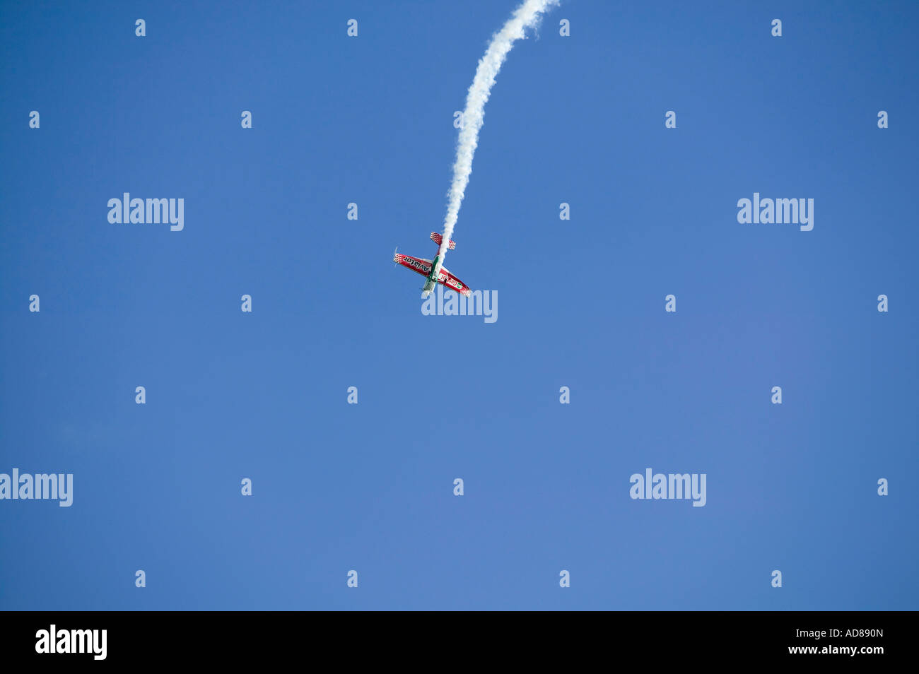 colourful acrobatic aeroplane in the sky Stock Photo - Alamy