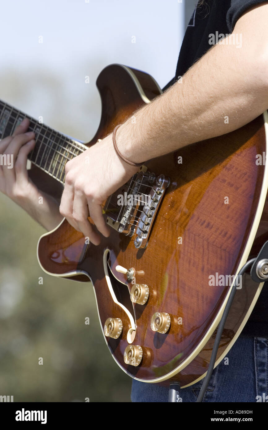 Ibanez left handed Electric Guitar Stock Photo - Alamy