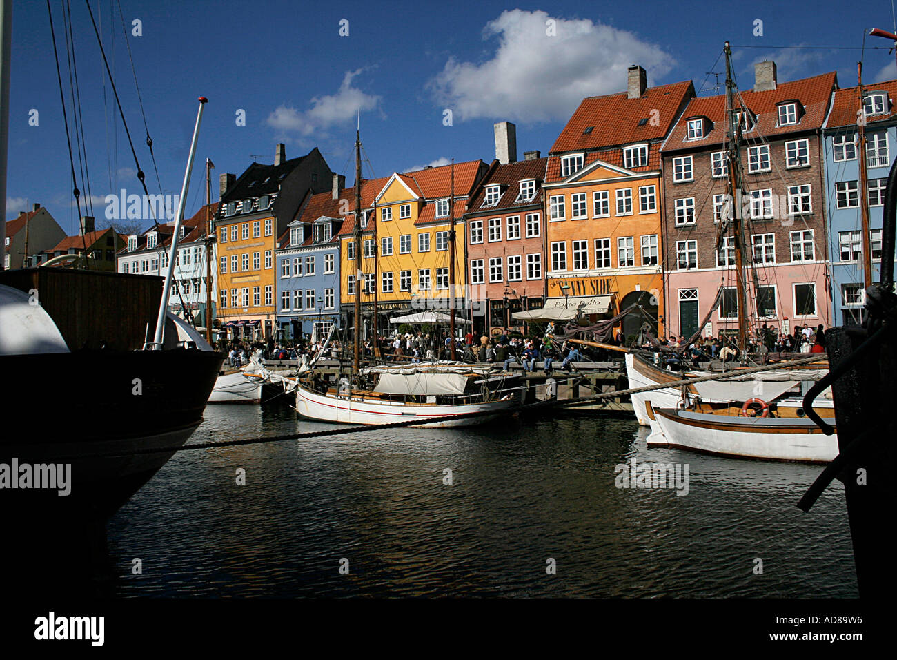 Tourist harbour, Copenhagen, Denmark Stock Photo - Alamy