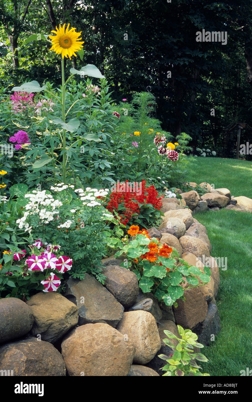 Garden rock border hi-res stock photography and images - Alamy