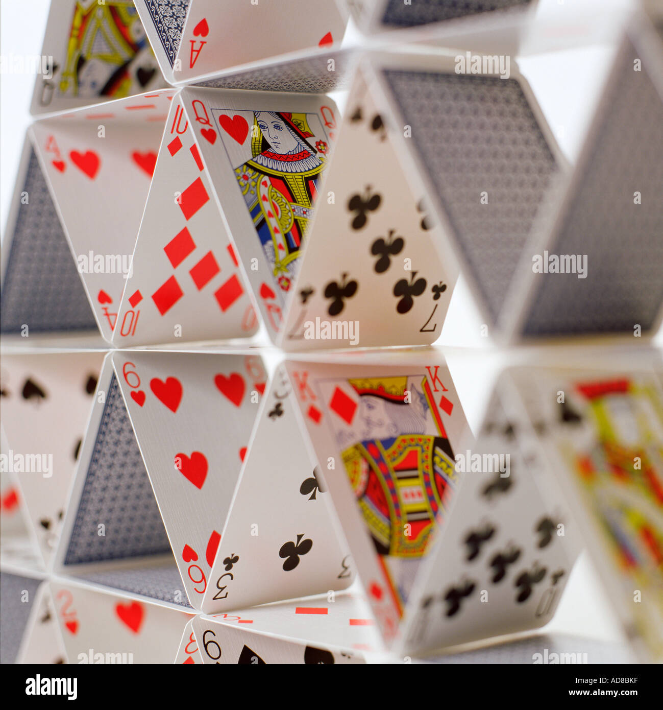 Construction of cards hi-res stock photography and images - Alamy