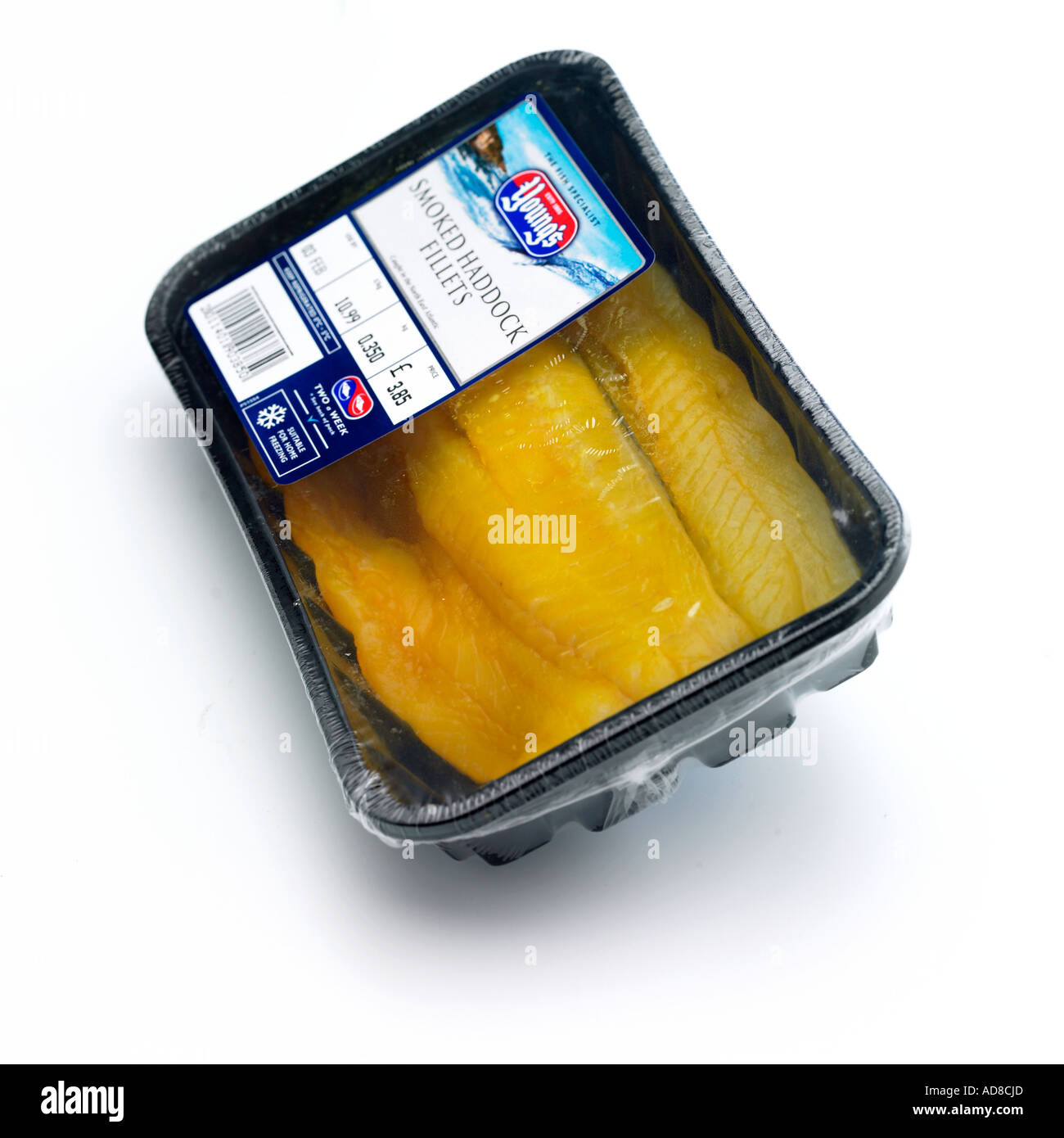 Packet of smoked haddock in supermarket packaging Stock Photo - Alamy