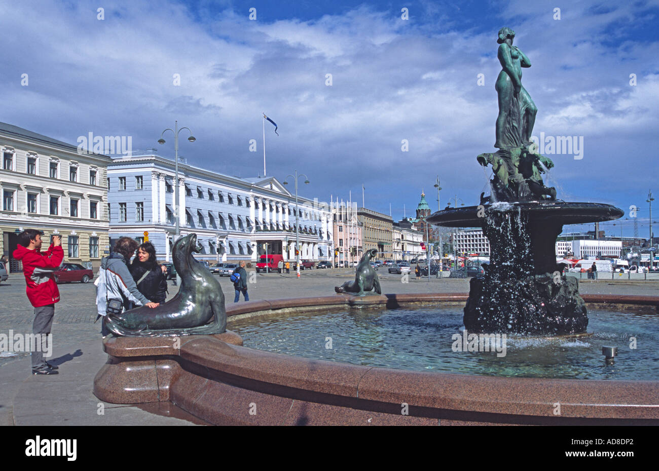 The Havis Amanda Fountain by Ville Vallgren in the harbour area of ...