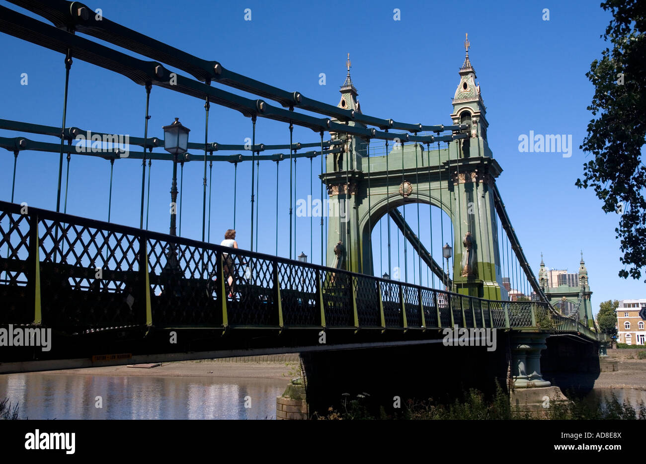 Hammersmith Bridge London England Stock Photo - Alamy