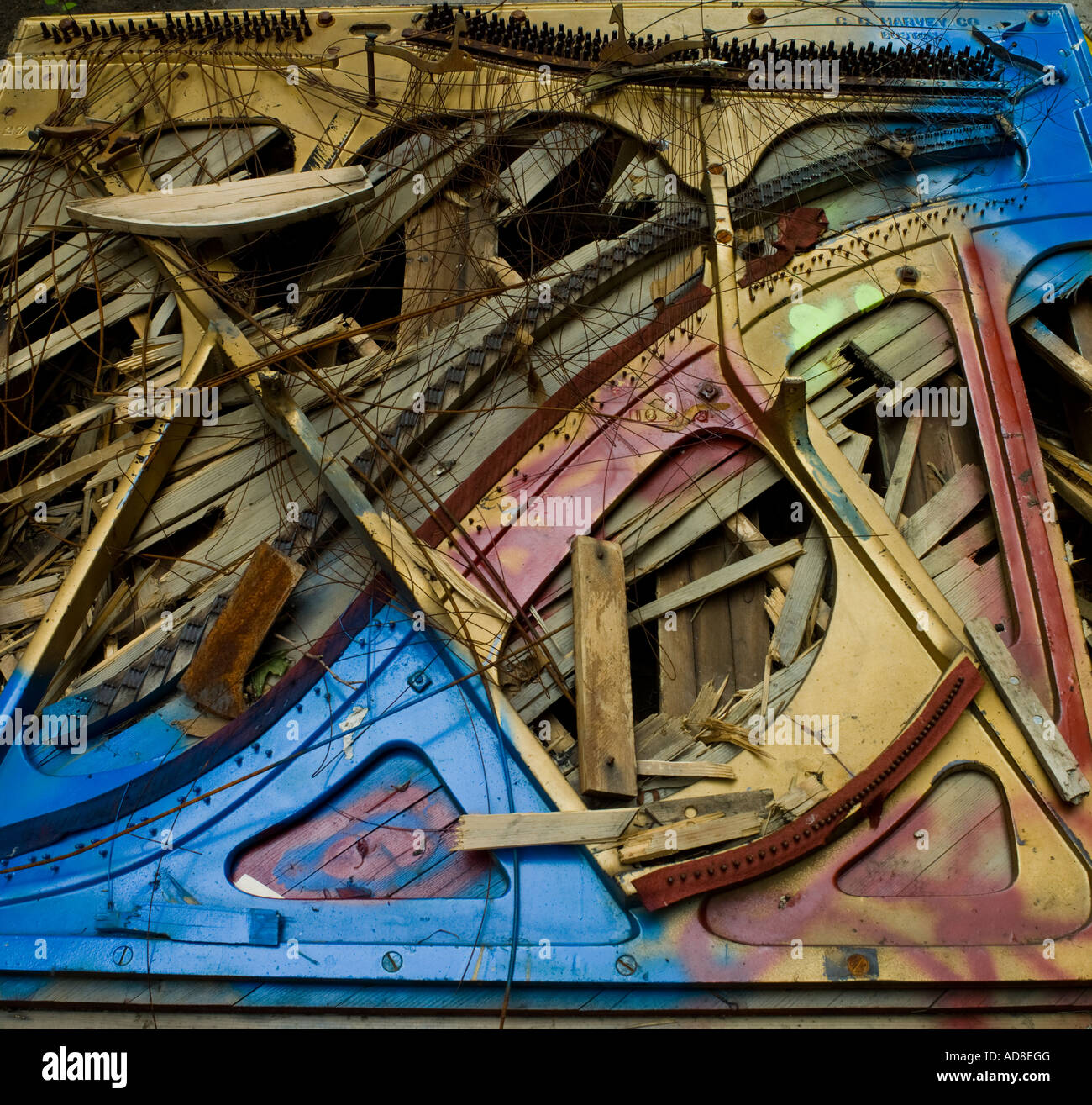 Discarded musical instrument hi-res stock photography and images - Alamy