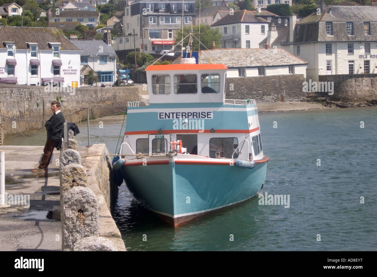 Passenger ferry to Falmouth, Harbour, St Mawes, Cornwall, England, UK ...