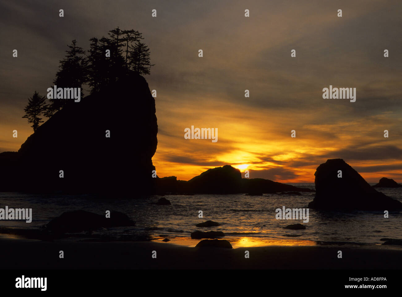 Second beach sunset Stock Photo - Alamy