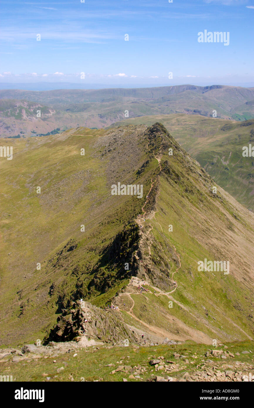 Striding edge lake district hi-res stock photography and images - Alamy
