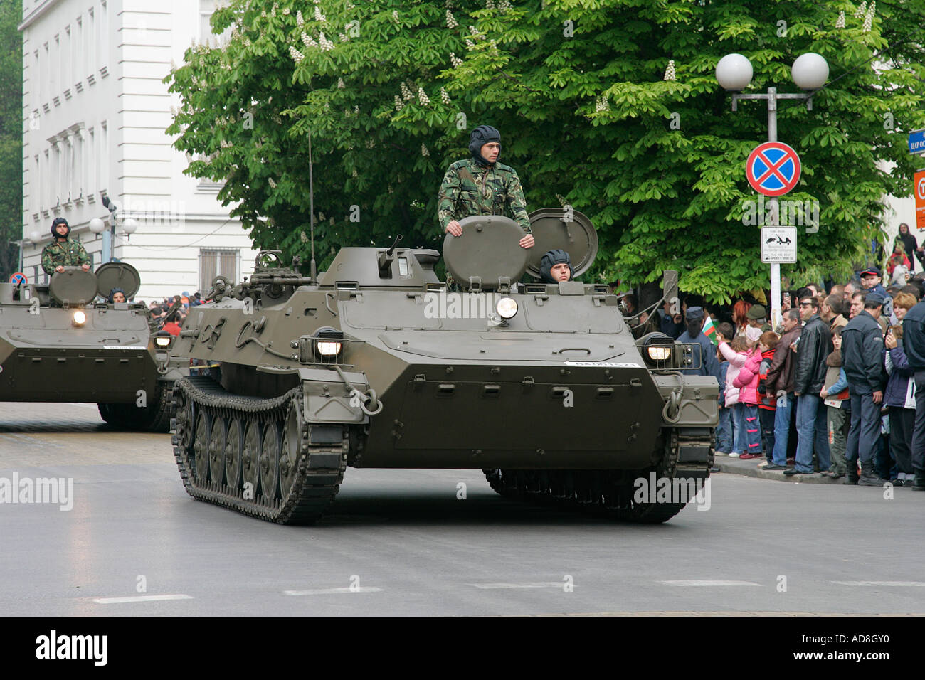 soldier by the tank truck war conflict weapon machine gun parade ...