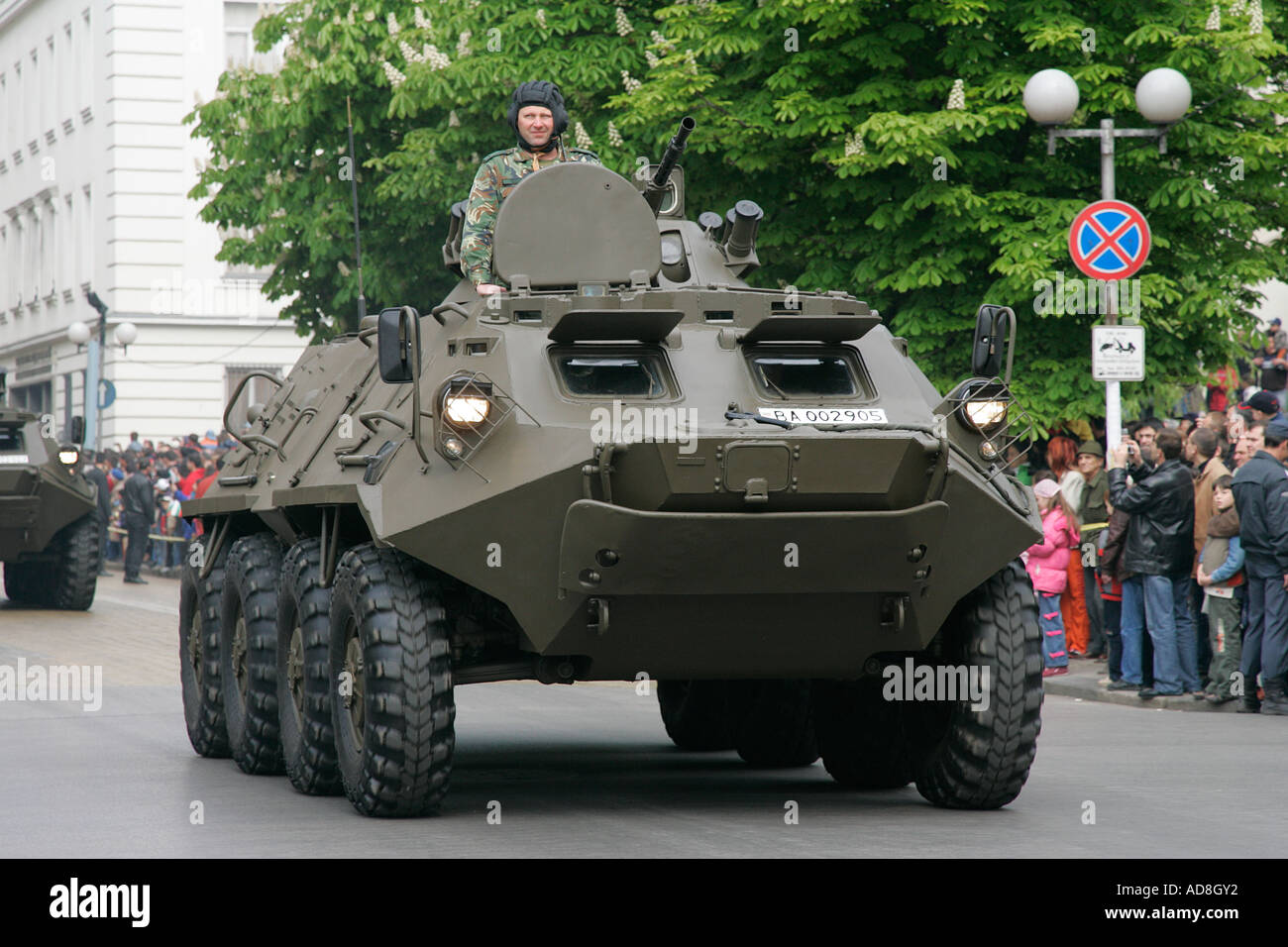 soldier by the tank truck war conflict weapon machine gun parade ...