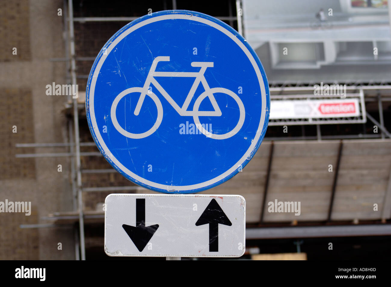 Bicycle sign Stock Photo - Alamy