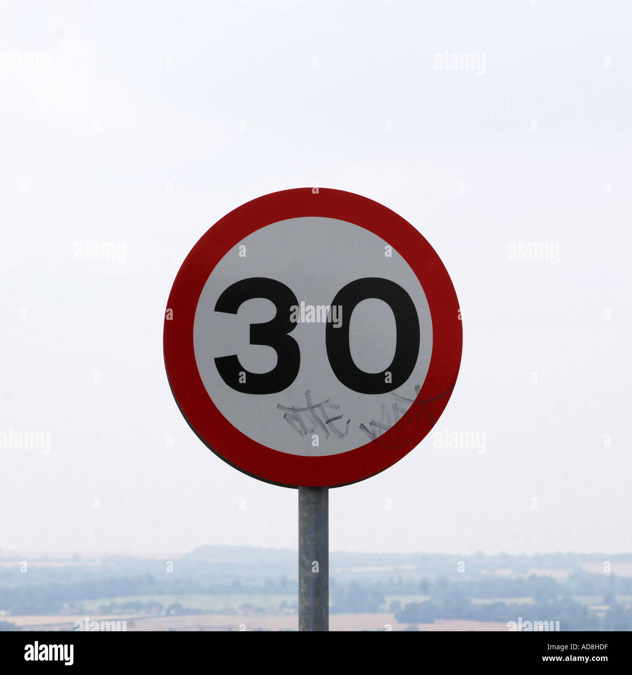 30 MPH Speed Limit England UK Stock Photo - Alamy