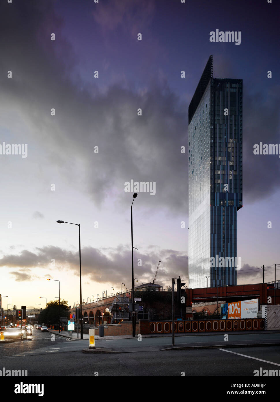 Hilton Tower ,303 Deansgate, Manchester. Architect: Ian Simpson ...