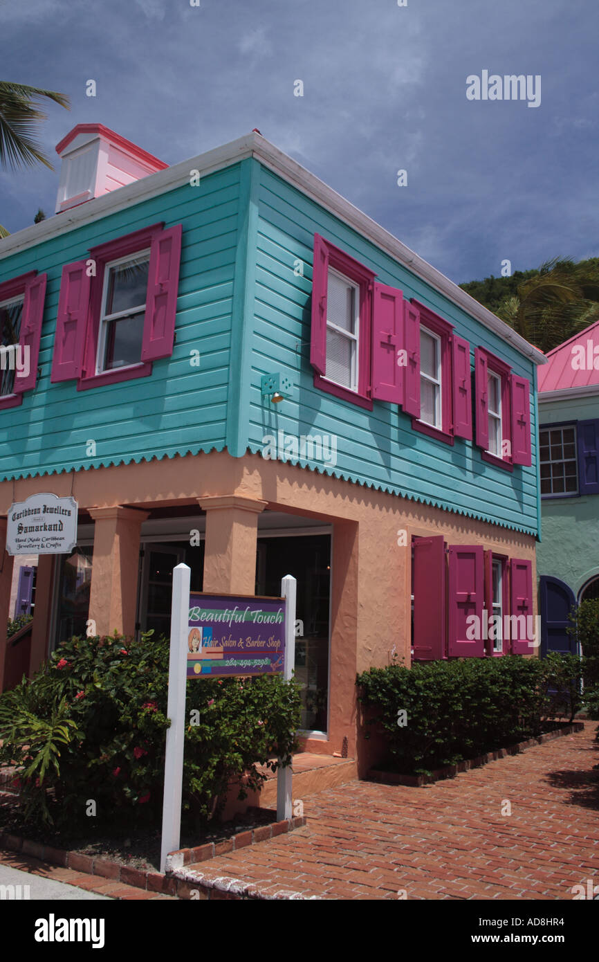 Buildings in the west end, BVI Stock Photo - Alamy