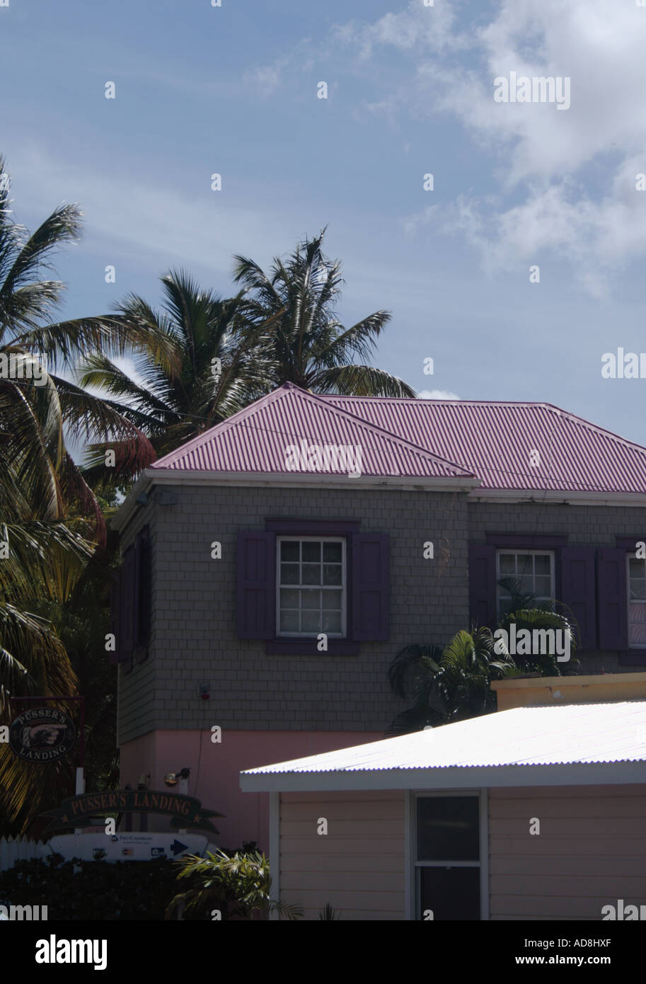 Buildings in the west end BVI Stock Photo - Alamy