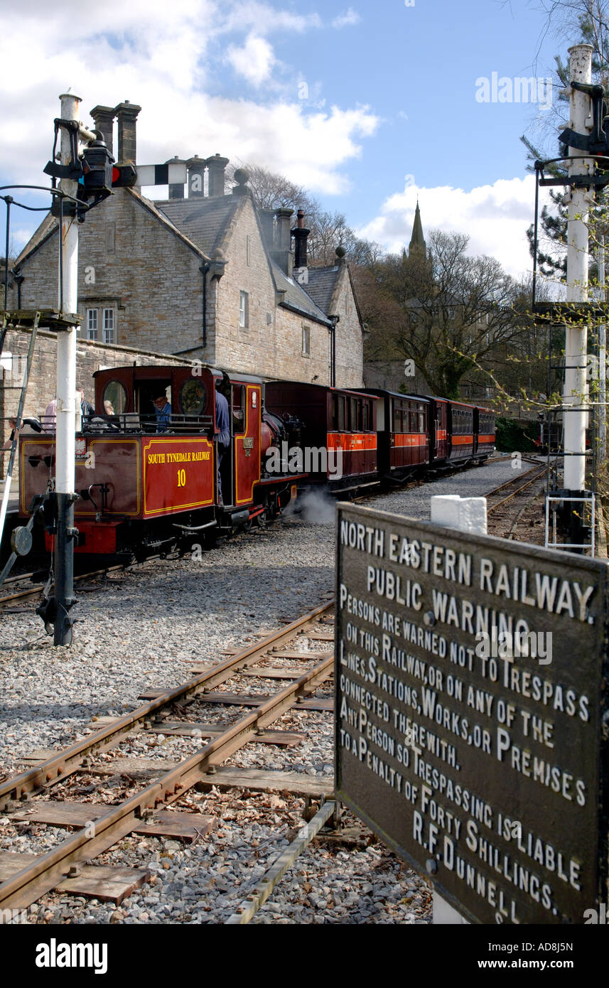 steam locomotive no 10 naklo alston station south tynedale railway ...