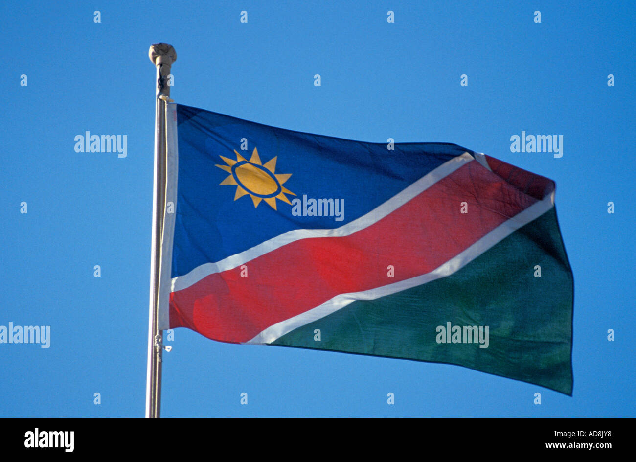 Namibian flag hi-res stock photography and images - Alamy