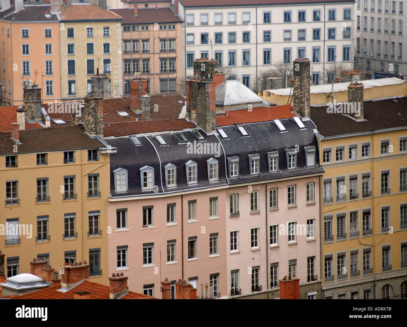 Scenic historical buildings in Lyons France Stock Photo - Alamy