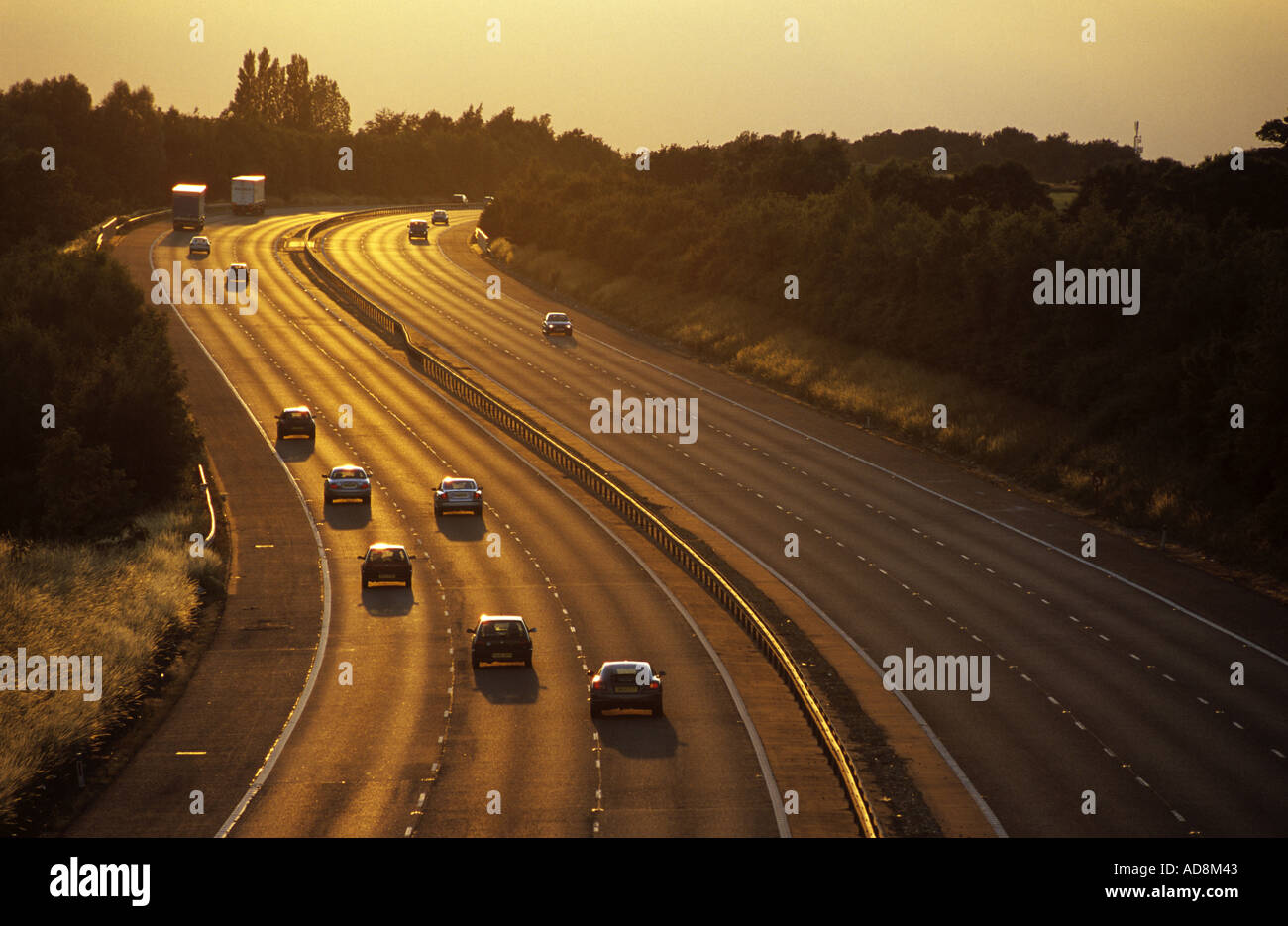 Multi lane motorway hi-res stock photography and images - Alamy