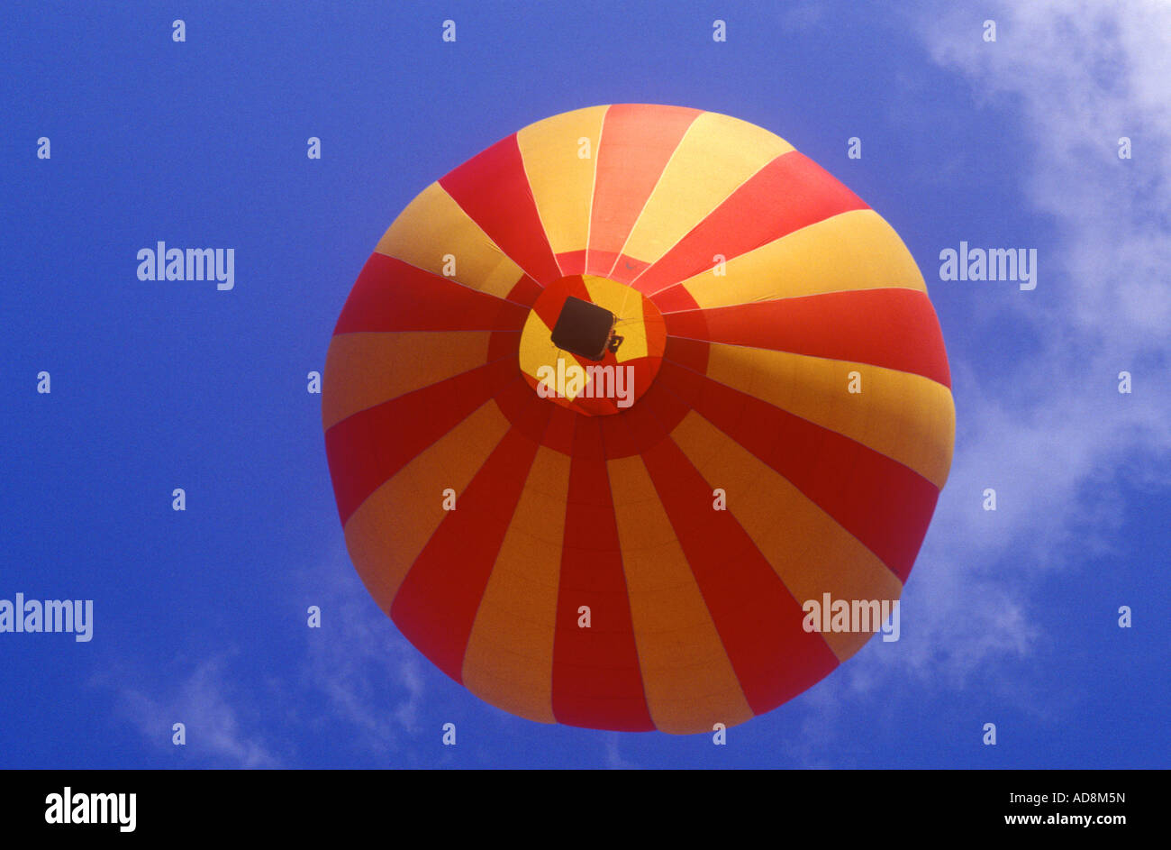 Hot Air Balloon, Looking Up From Underneath Stock Photo - Alamy