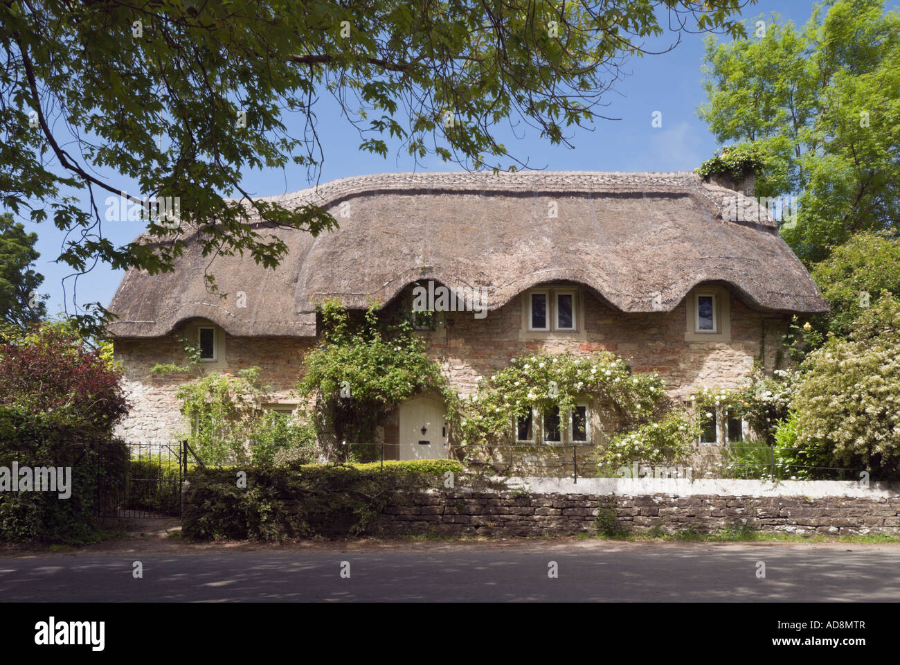 A thatched cottage at Merthyr Mawr, South Wales. UK Stock Photo - Alamy