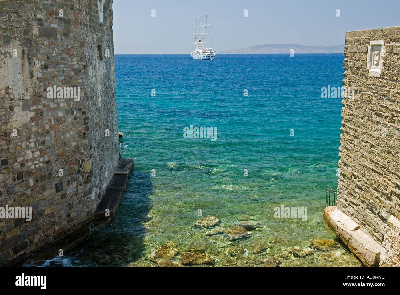 Bodrum Bay from Halicarnassus Castle, Turkey Stock Photo - Alamy
