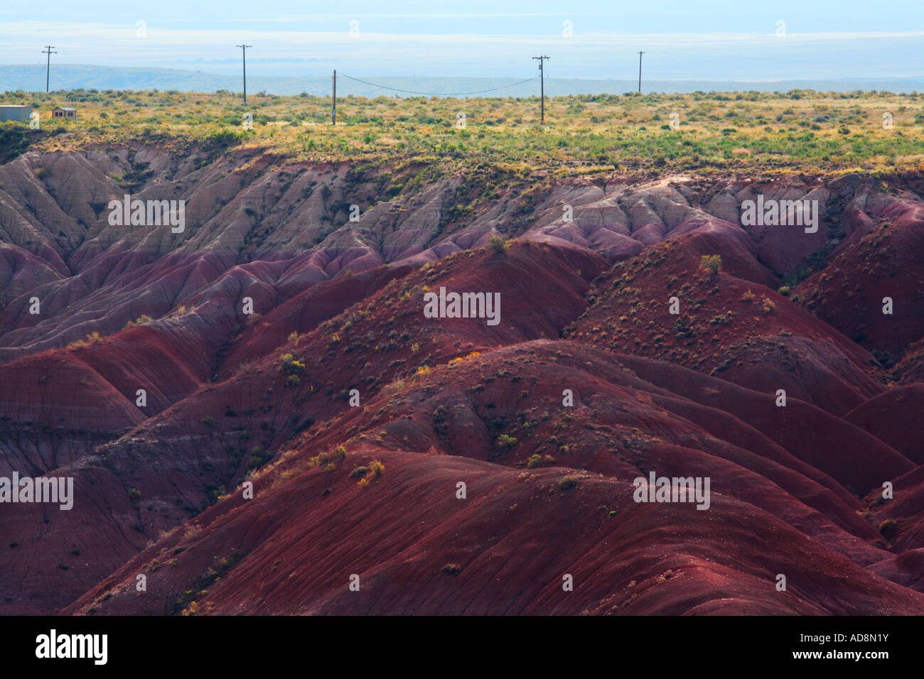 edge of the painted desert badlands petrified forest national park ...