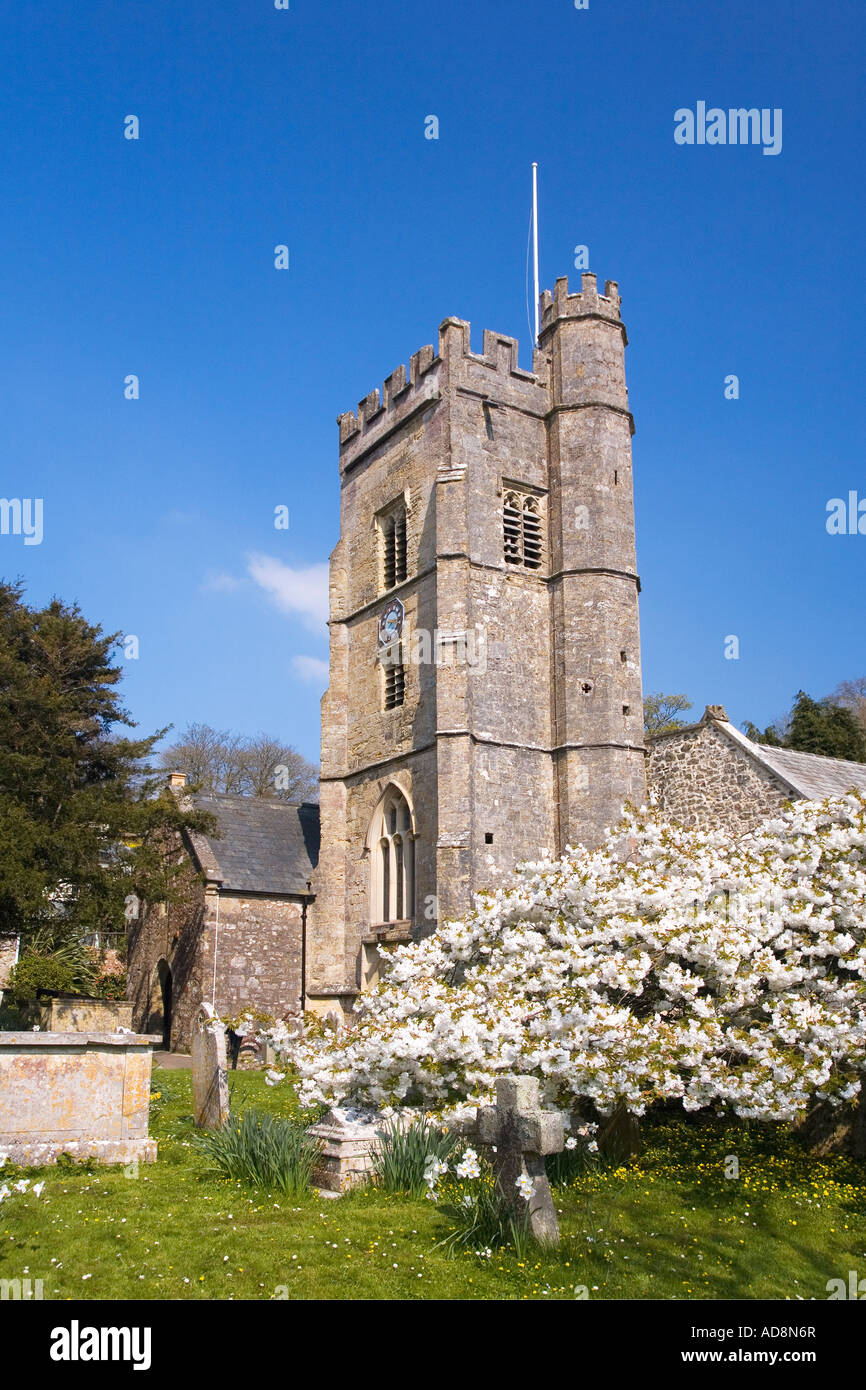 Village parish church graveyard salcombe hi-res stock photography and ...