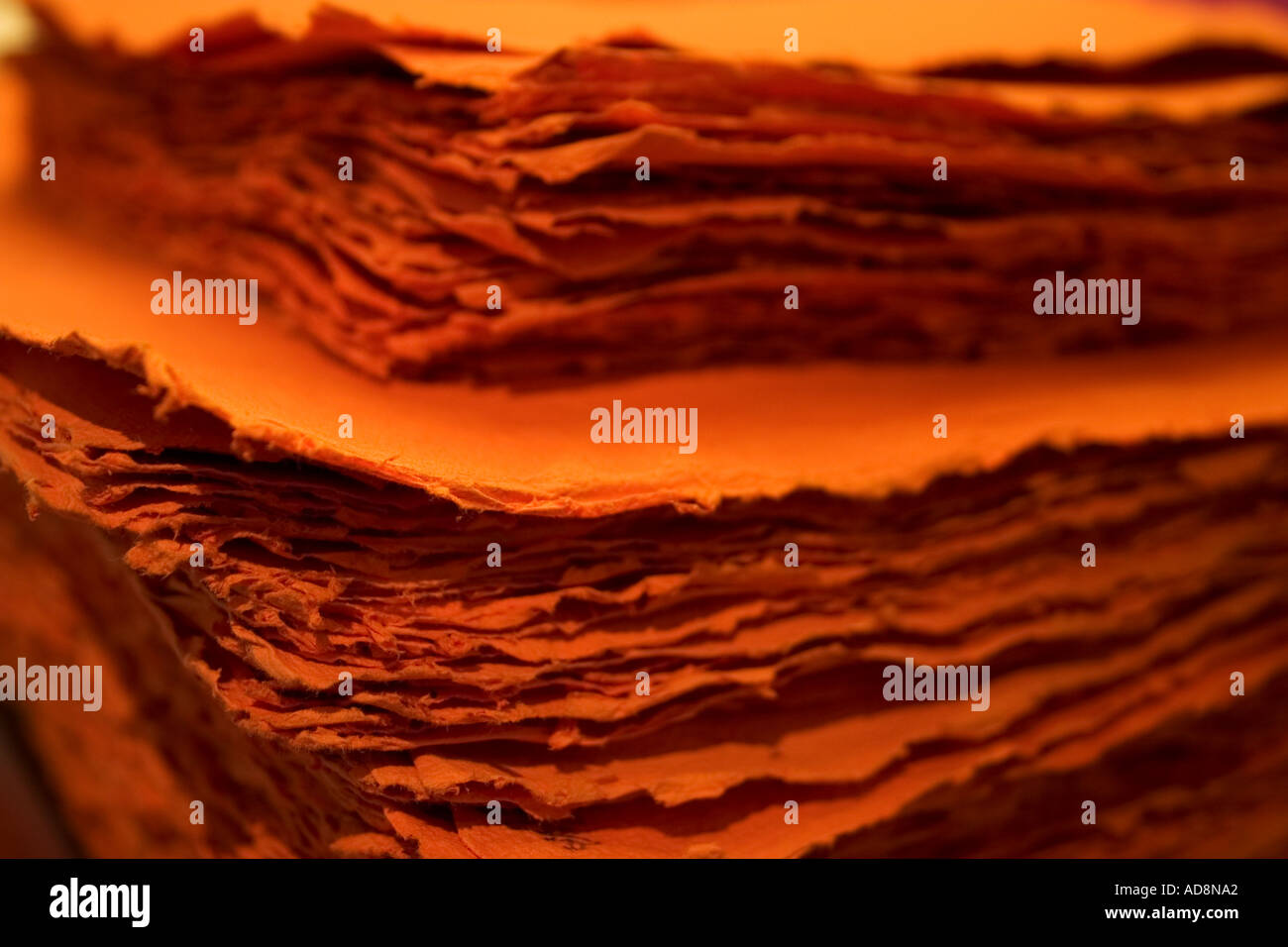 orange paper sheets Stock Photo - Alamy
