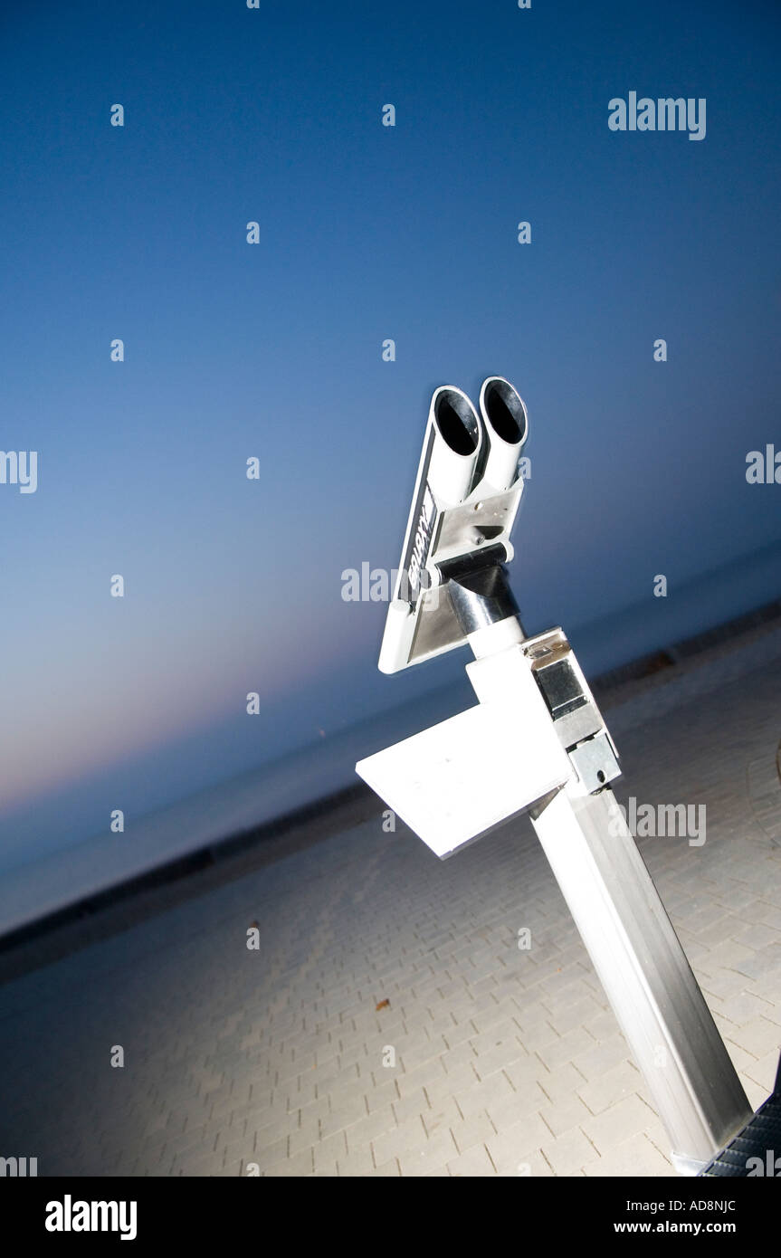 telescope at the view point Stock Photo - Alamy
