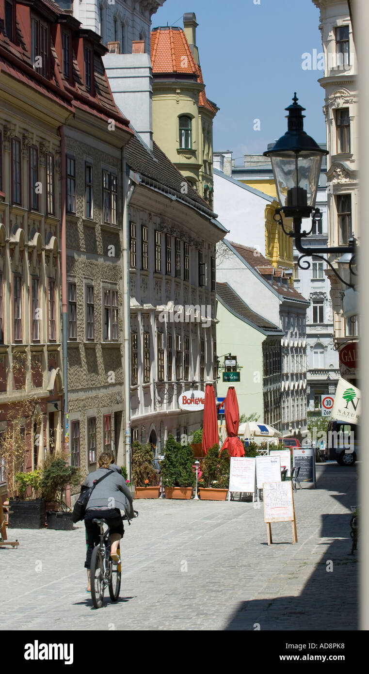 Vienna, Spittelberg, Spittelberggasse Stock Photo - Alamy