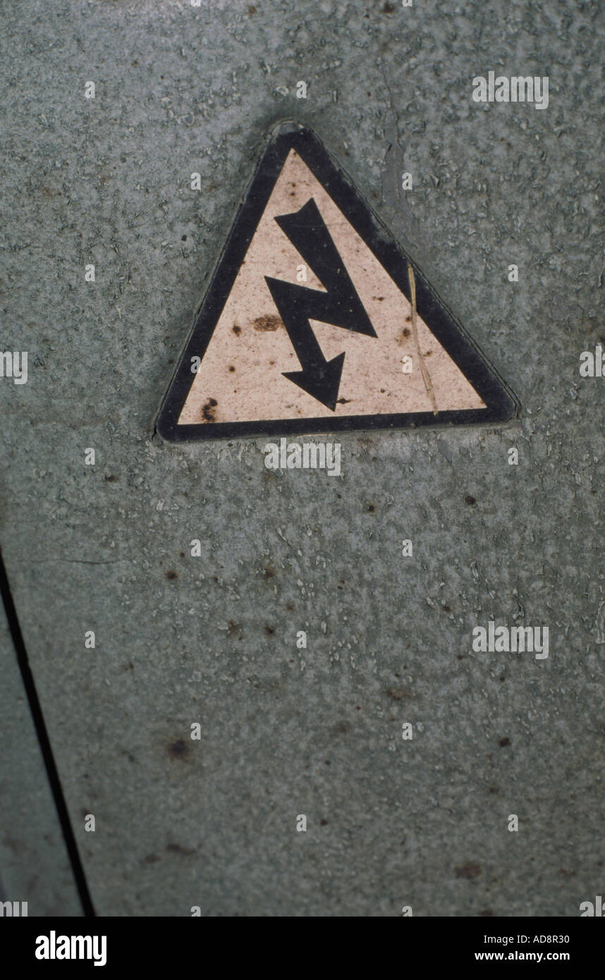 Electricity Warning Sign High Resolution Stock Photography and Images ...