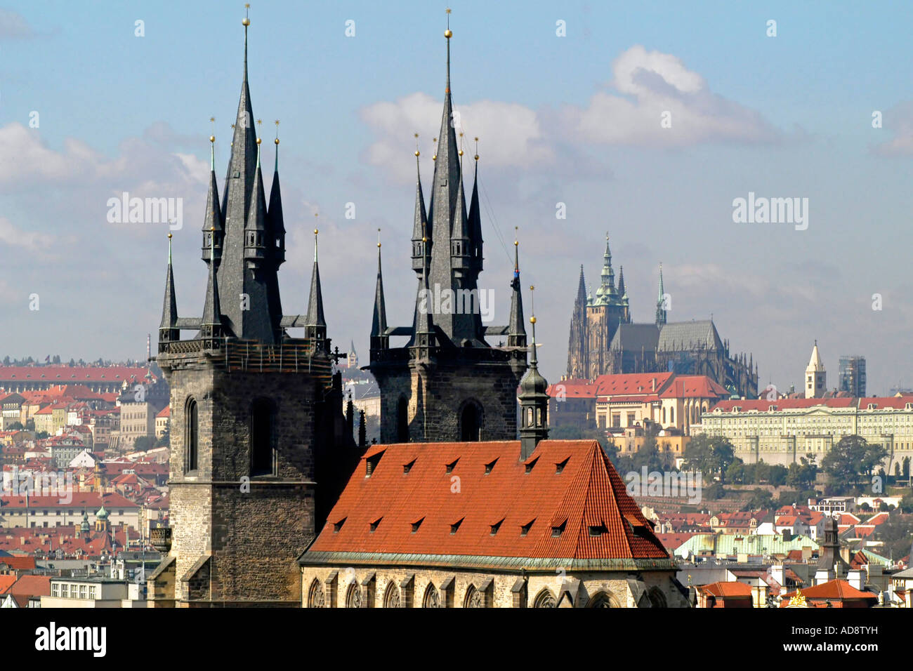 Prague rooftop view Czech Republic Stock Photo - Alamy