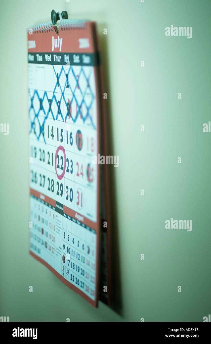 Counting the days Stock Photo - Alamy