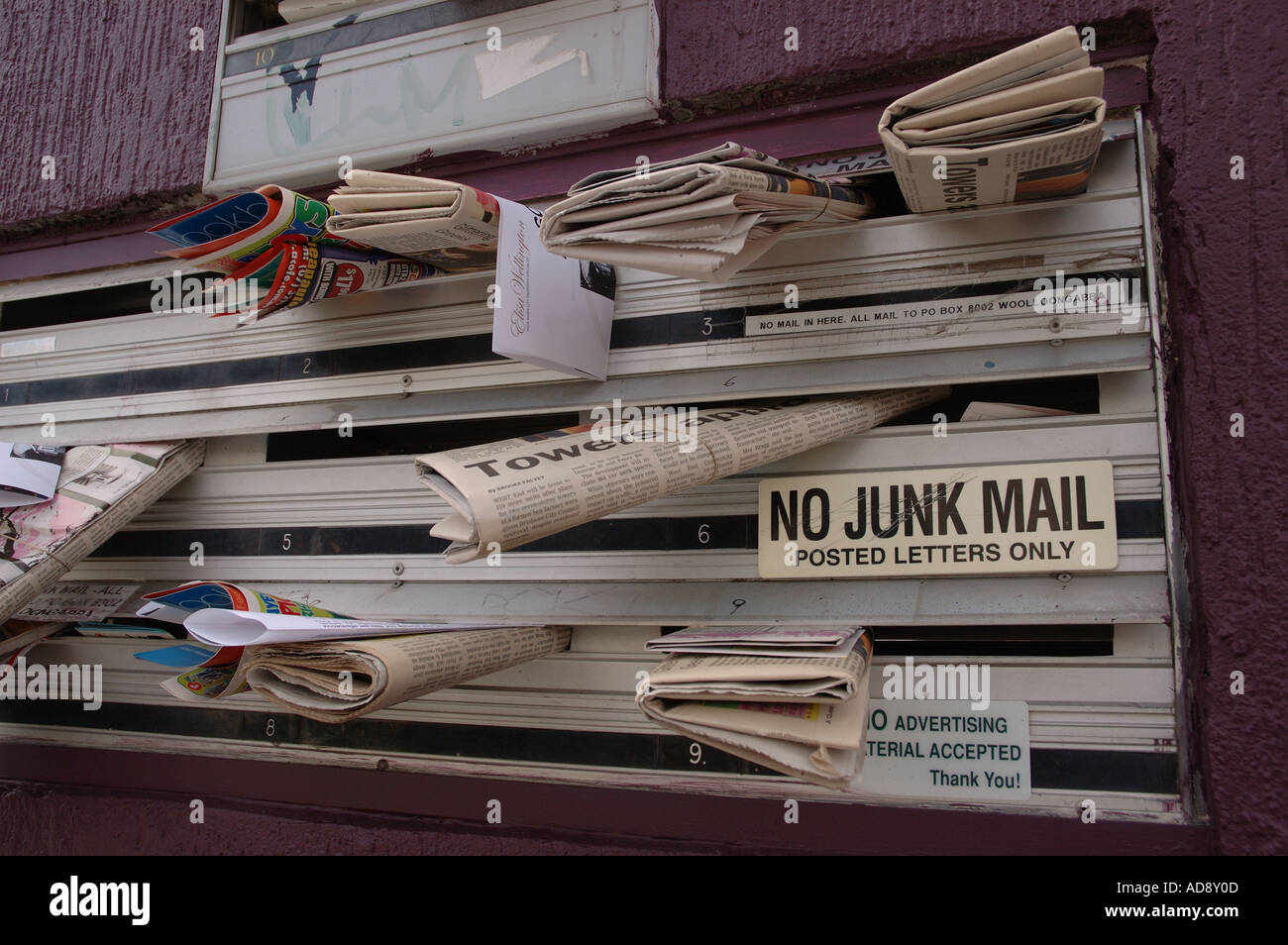 Letterbox unsolicited advertising hi-res stock photography and images ...