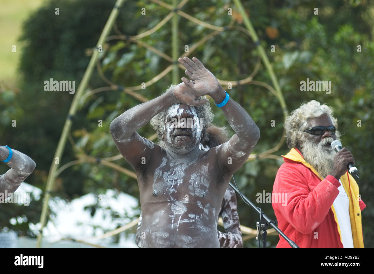 aboriginal dancer first persons festival queensland Australia Stock ...