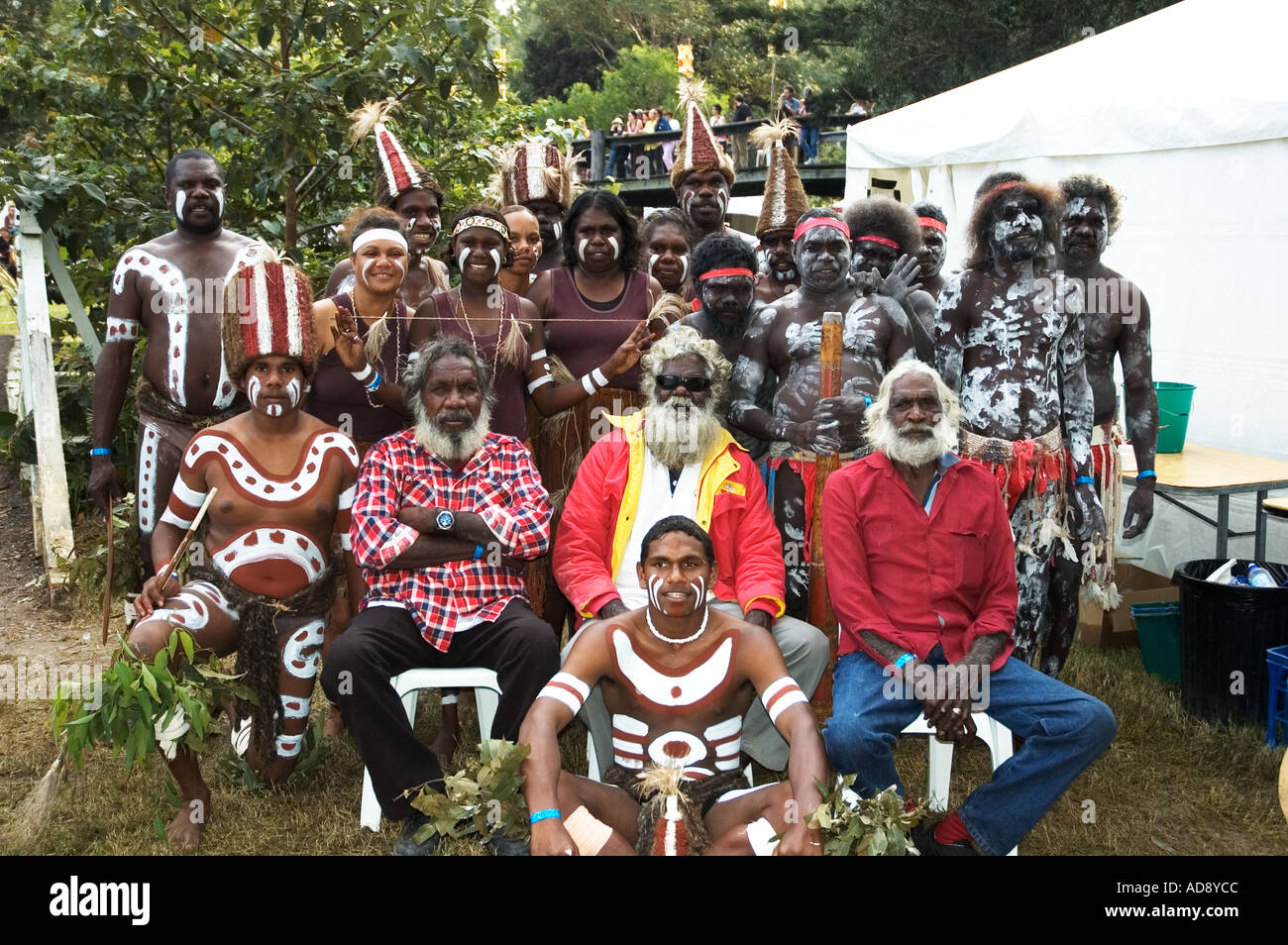 Tribal group at first persons festival Stock Photo - Alamy