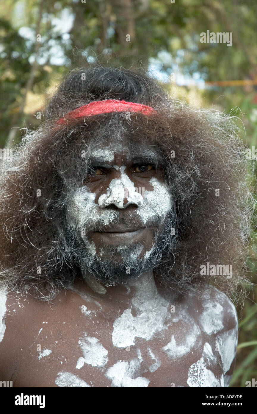 Aboriginal dancer first persons festival Queensland Australia Stock ...